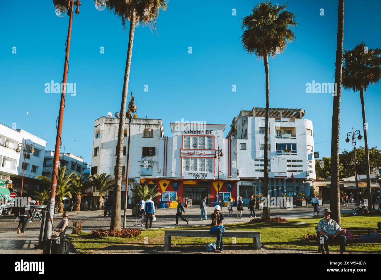 TANGER, MOROCCO - MAY 11, 2019: the Cinematheque de Tanger, Cinema Rif ...