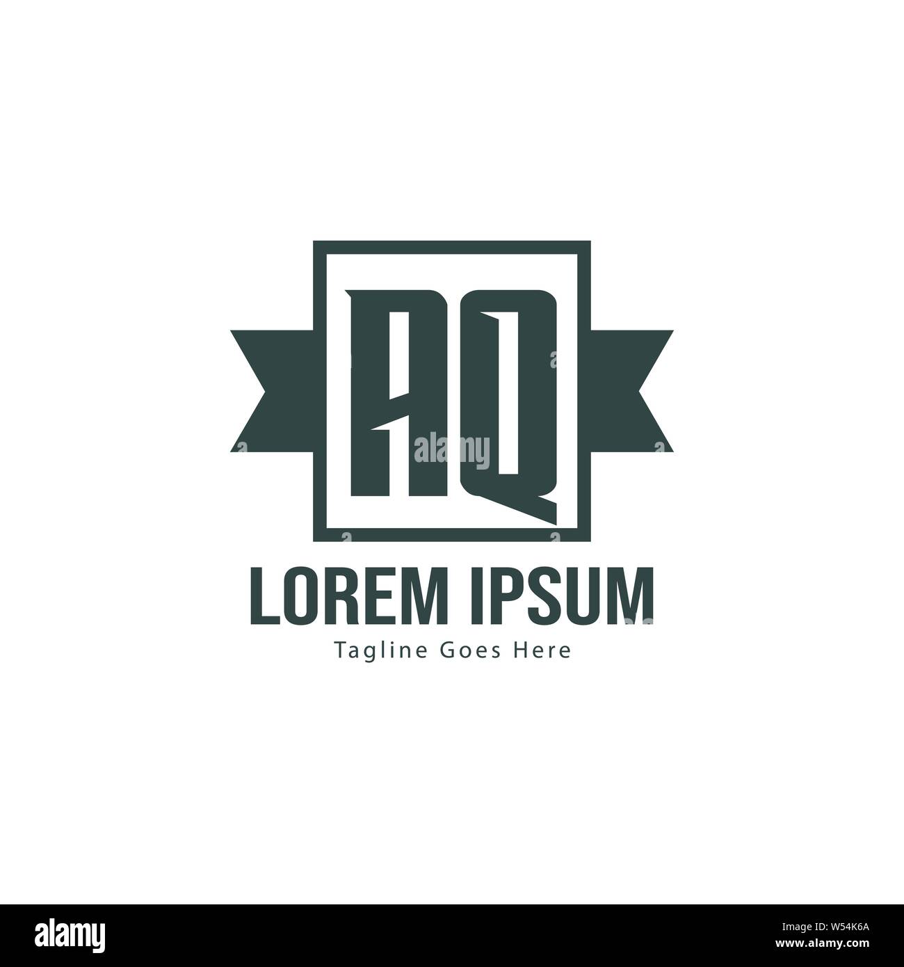 AQ Letter Logo Design. Creative Modern AQ Letters Icon Illustration ...