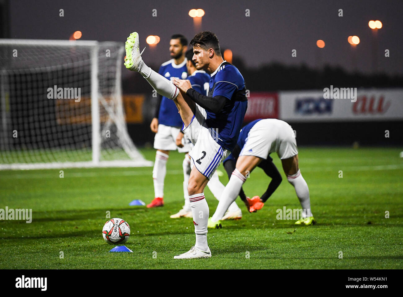 Players of Iran national football team take part in a training session ...