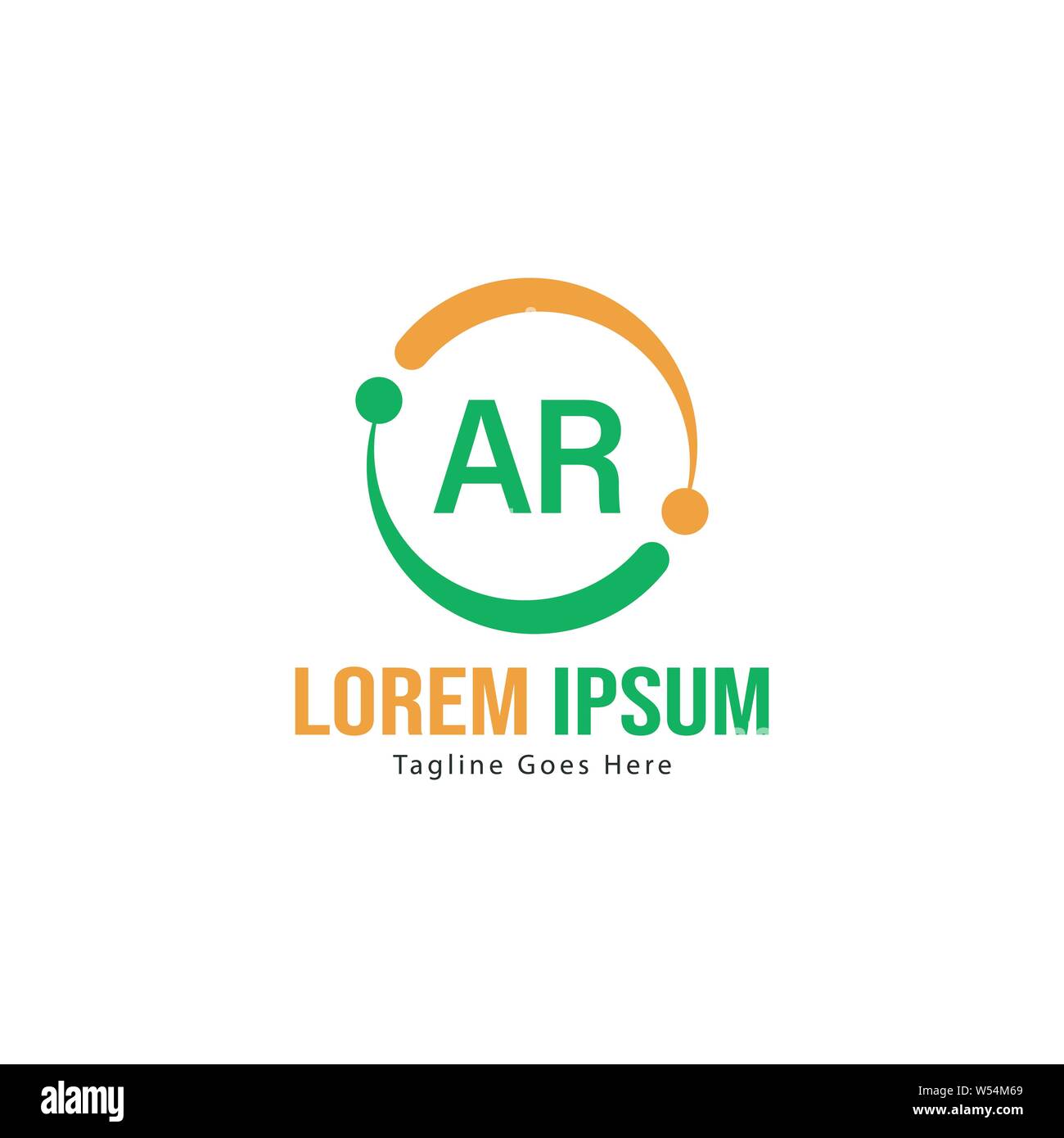 AR Letter Logo Design. Creative Modern AR Letters Icon Illustration design Stock Vector Image ...