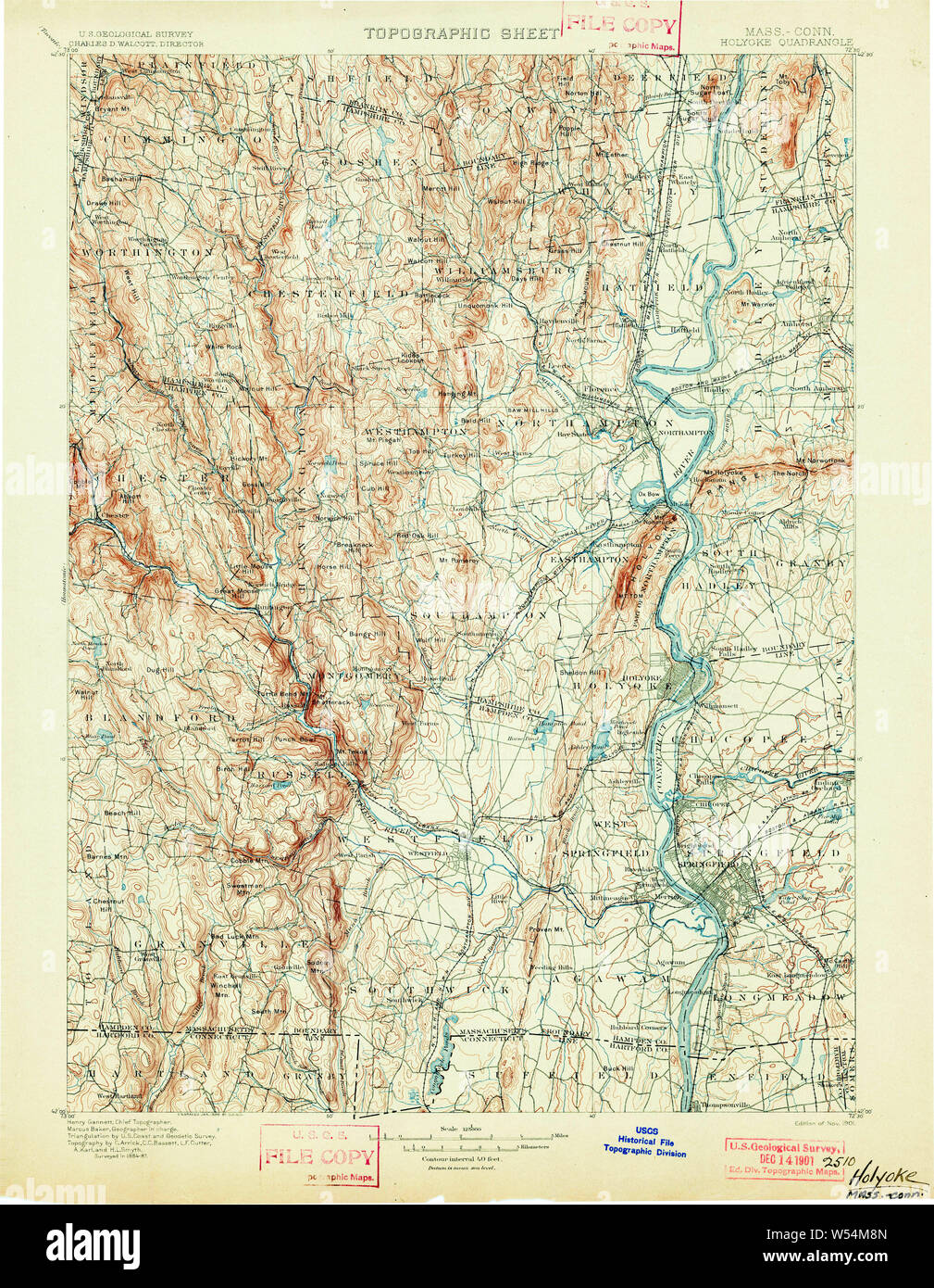 Map of holyoke hi-res stock photography and images - Alamy