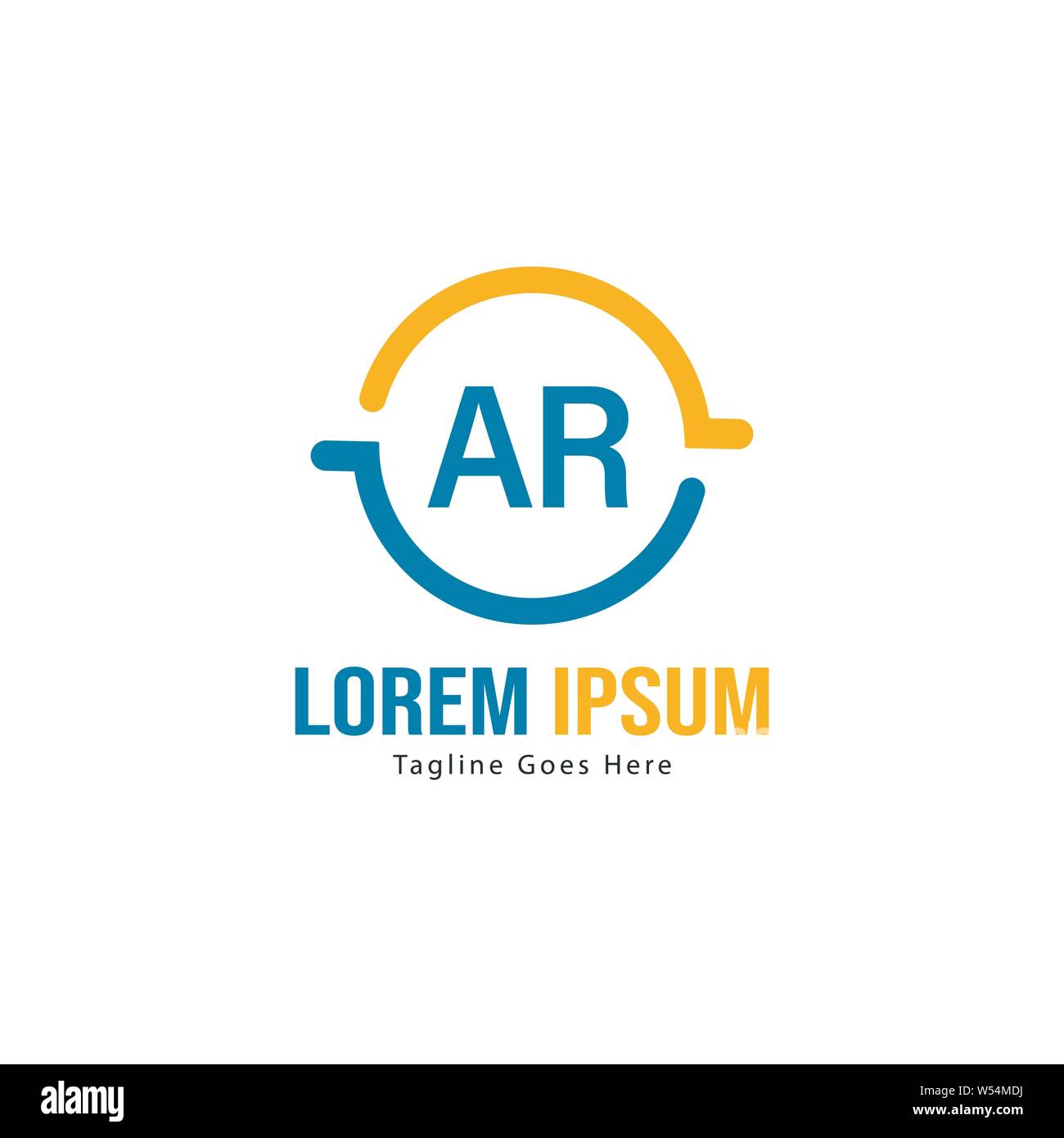 AR Letter Logo Design. Creative Modern AR Letters Icon Illustration design Stock Vector Image ...