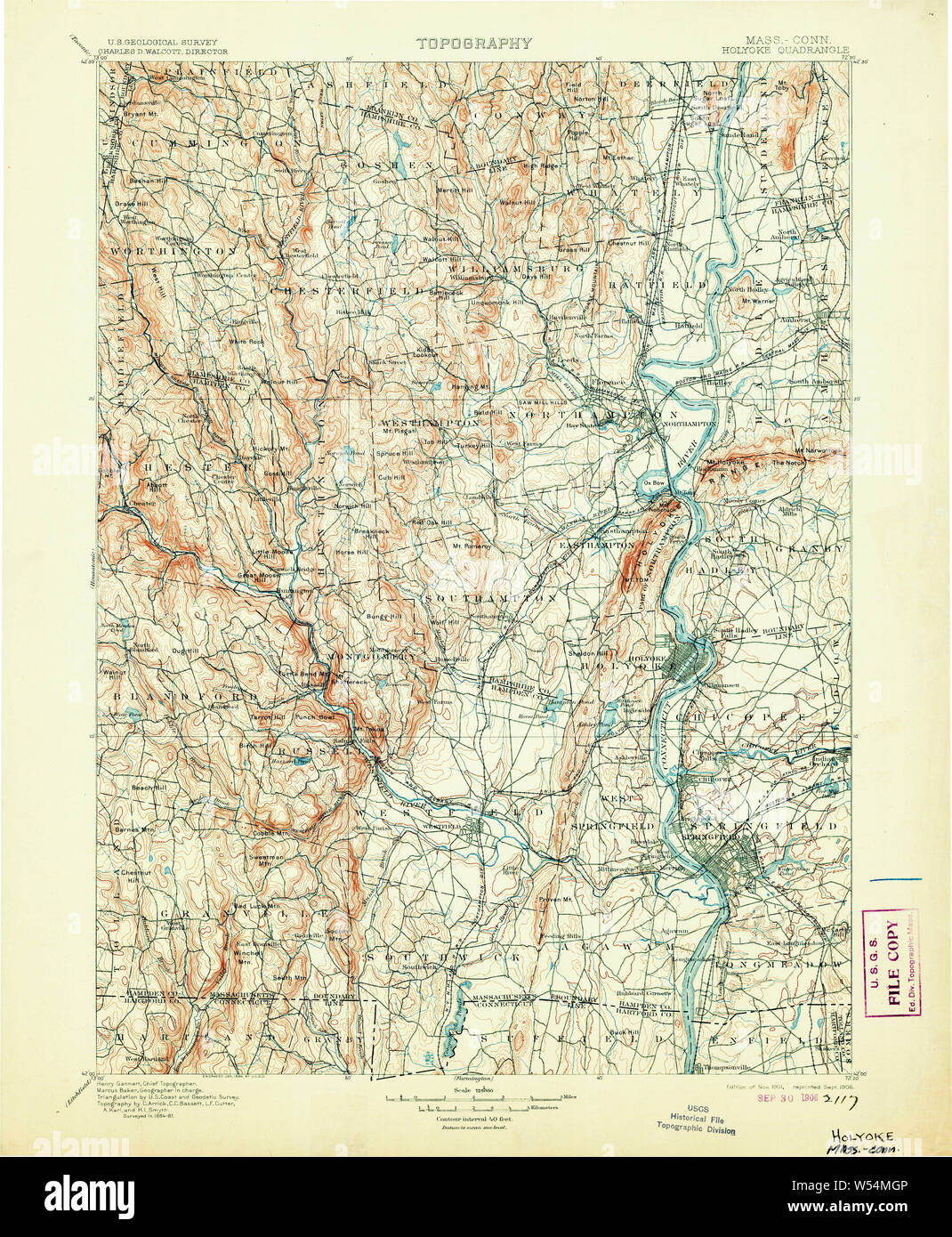 Holyoke massachusetts map hi-res stock photography and images - Alamy