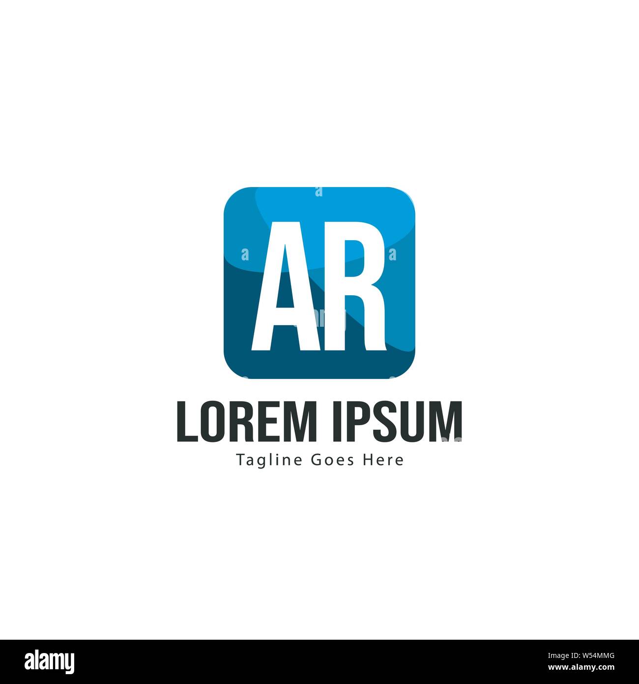 AR Letter Logo Design. Creative Modern AR Letters Icon Illustration ...