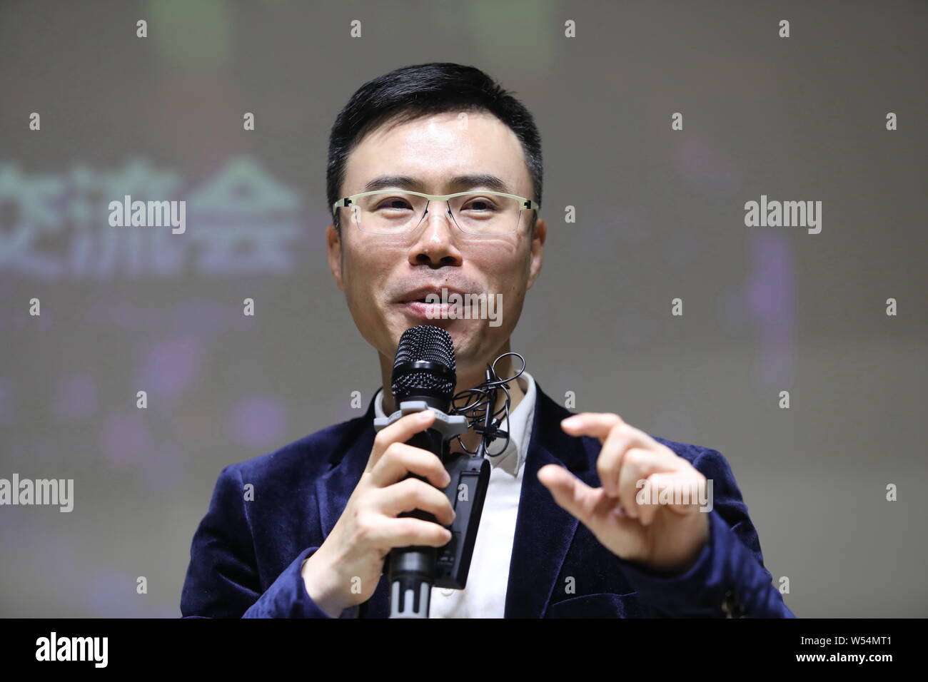 Wang Xin, founder and CEO of Shenzhen artificial intelligence (AI ...