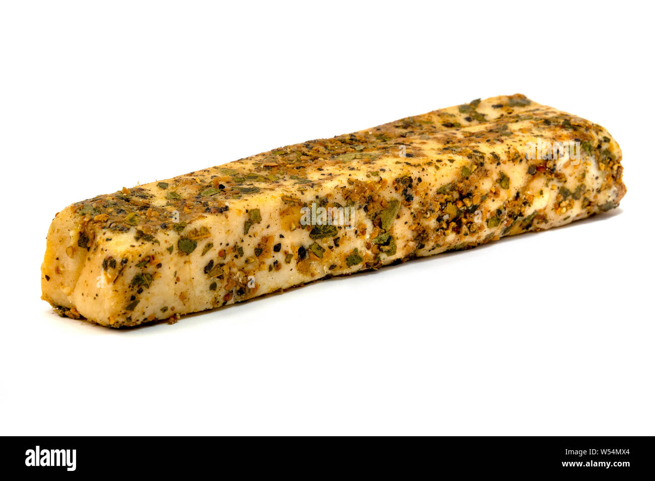 East slavic Salo, a cured slabs of fatback seasoned with salt, garlic ...