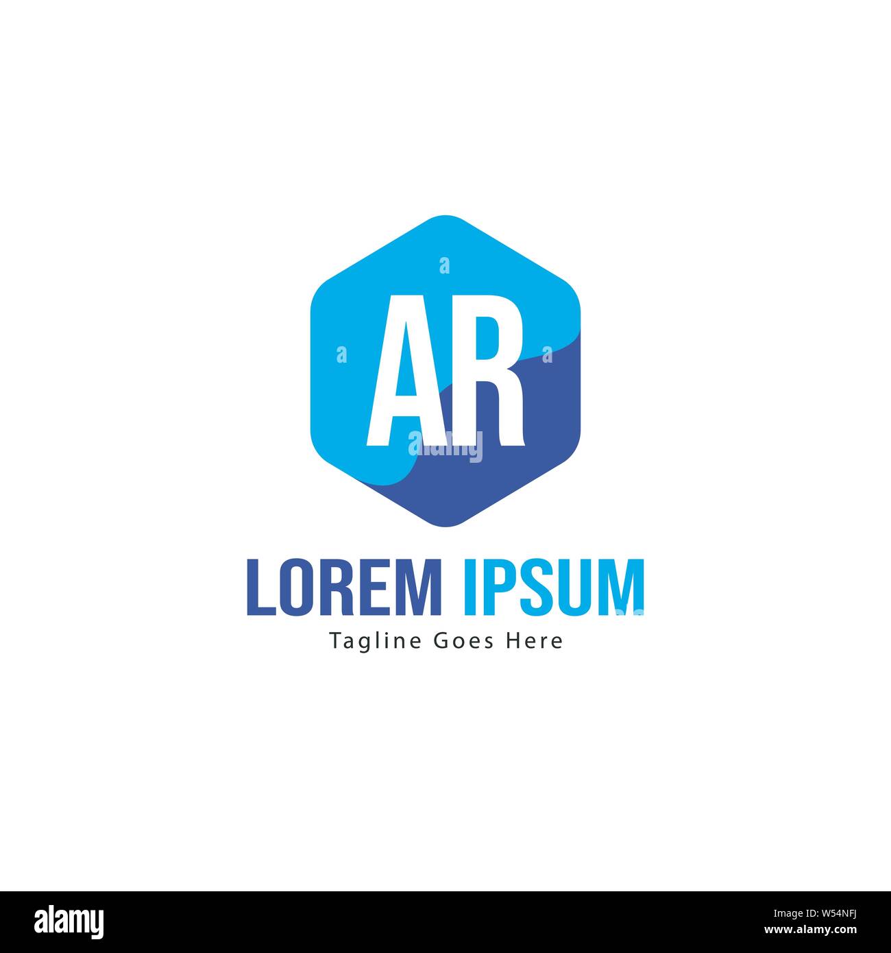 AR Letter Logo Design. Creative Modern AR Letters Icon Illustration design Stock Vector Image ...