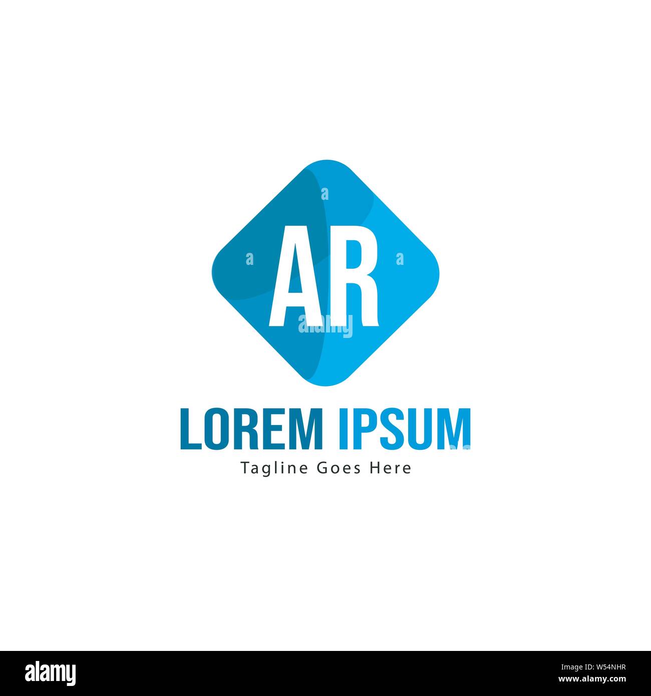 AR Letter Logo Design. Creative Modern AR Letters Icon Illustration ...