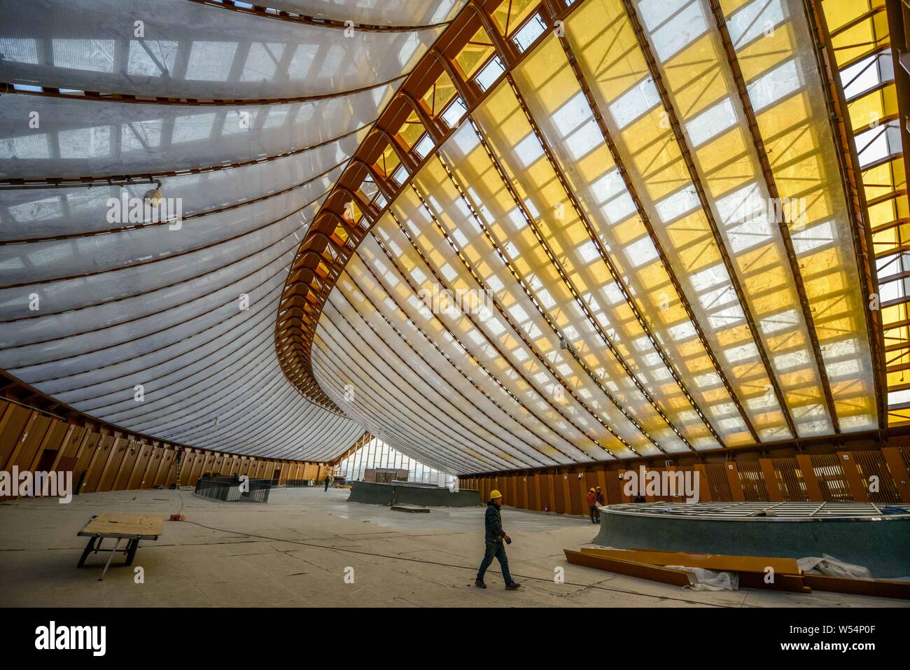 Interior view of the Chinese Pavilion in the site of the 2019 ...