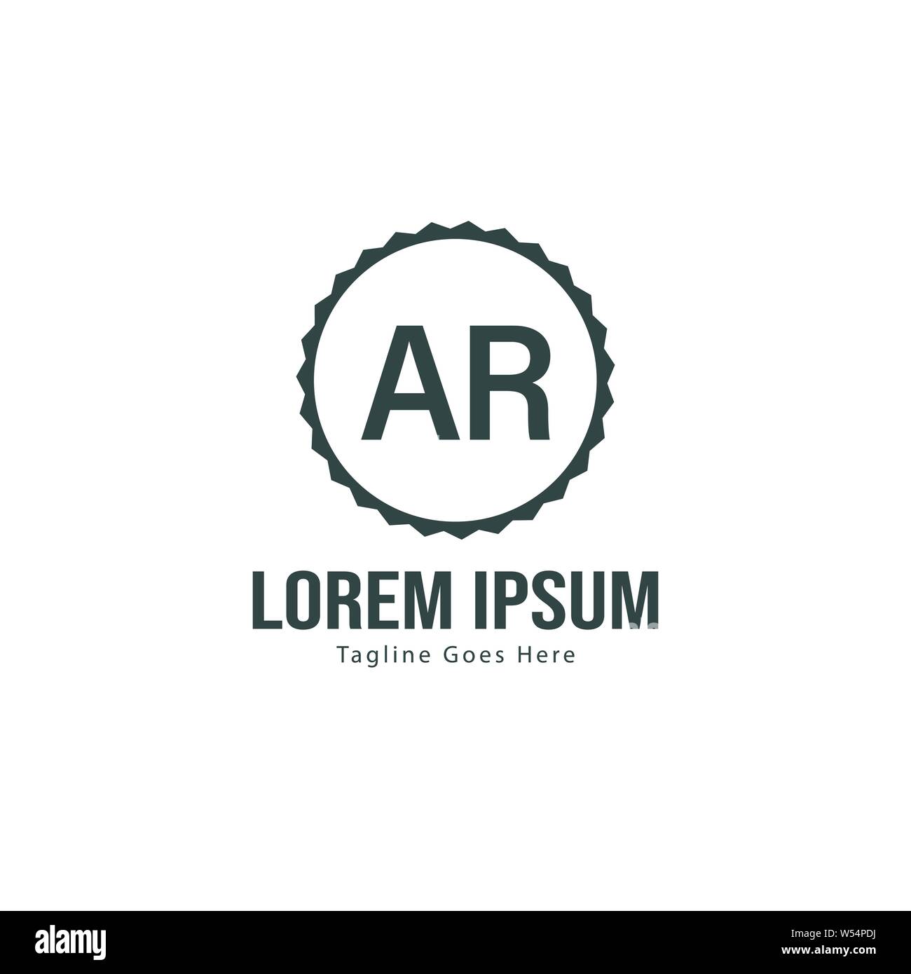 AR Letter Logo Design. Creative Modern AR Letters Icon Illustration ...