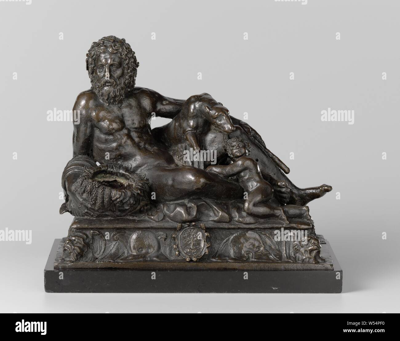 Inkwell with the Tiber, Romulus and Remus with the She-wolf, and the ...
