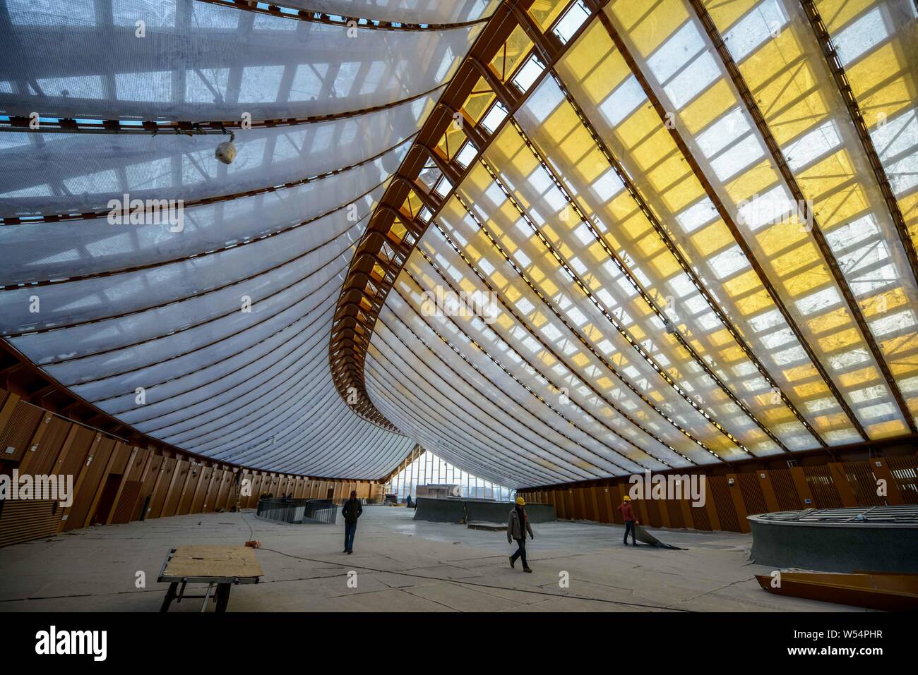 Interior view of the Chinese Pavilion in the site of the 2019 ...