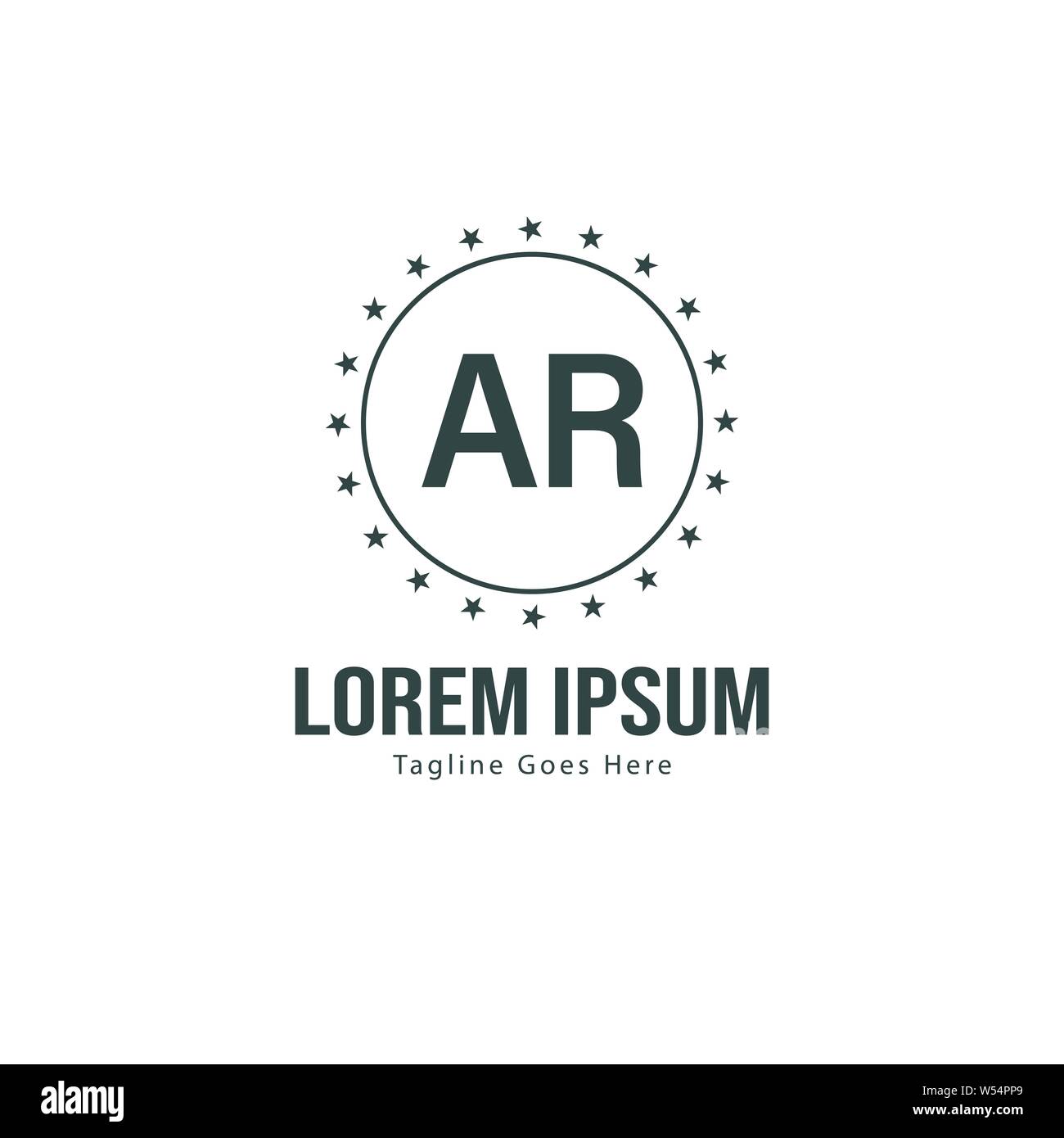 AR Letter Logo Design. Creative Modern AR Letters Icon Illustration ...