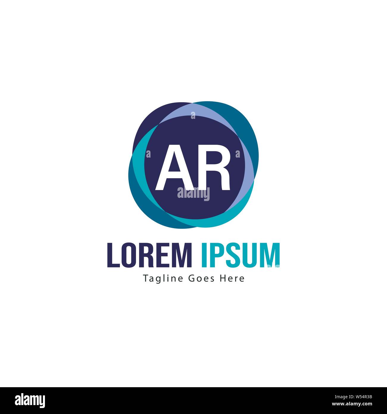 AR Letter Logo Design. Creative Modern AR Letters Icon Illustration ...