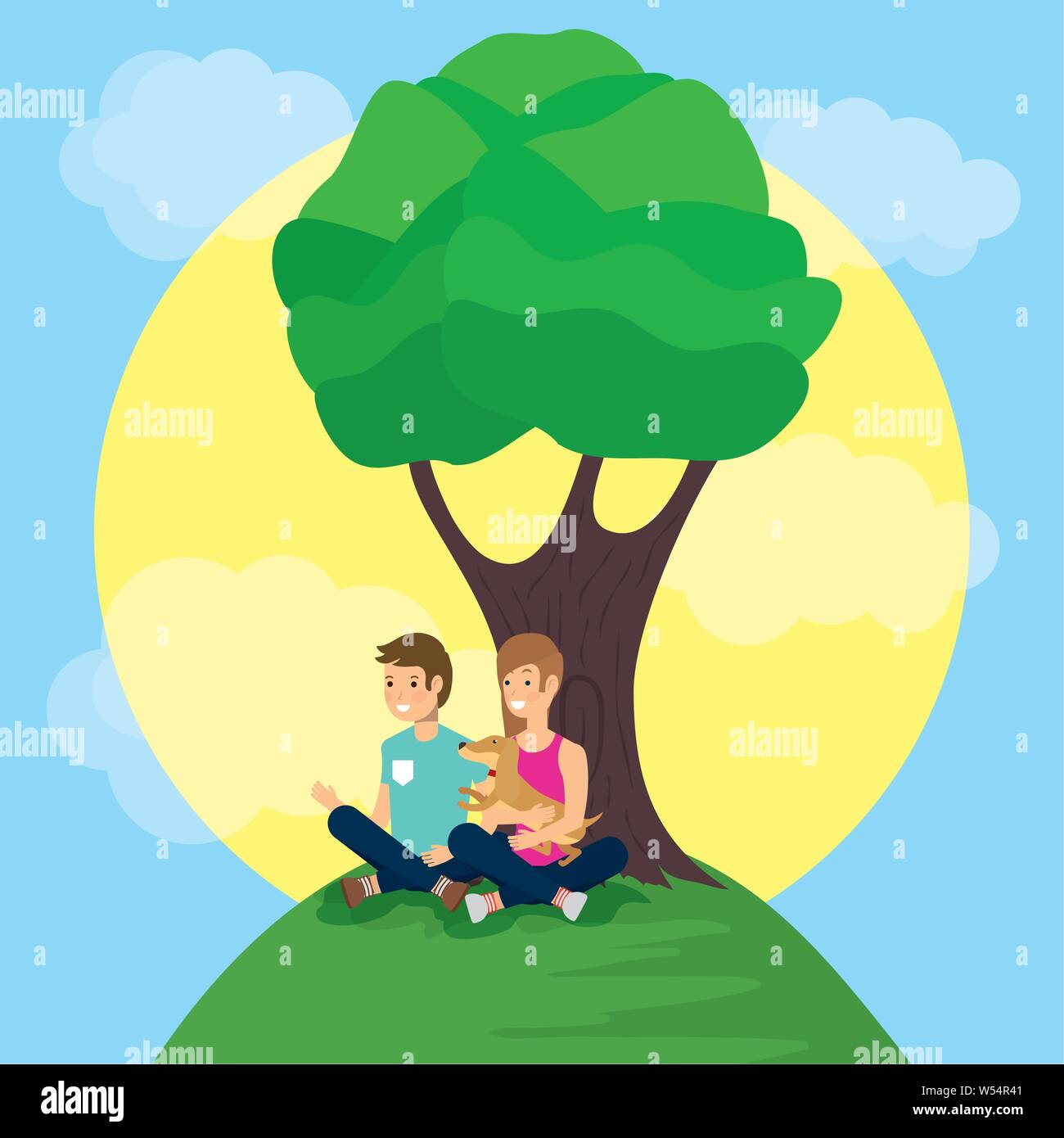 outdoor people activity flat design Stock Vector Image & Art - Alamy