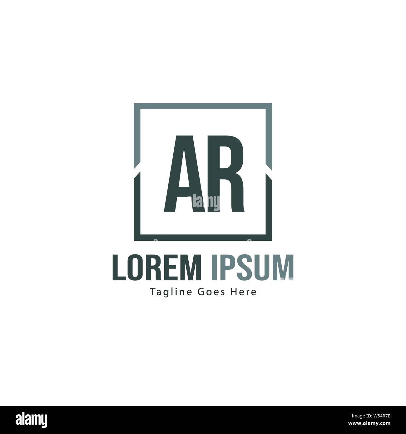 AR Letter Logo Design. Creative Modern AR Letters Icon Illustration ...