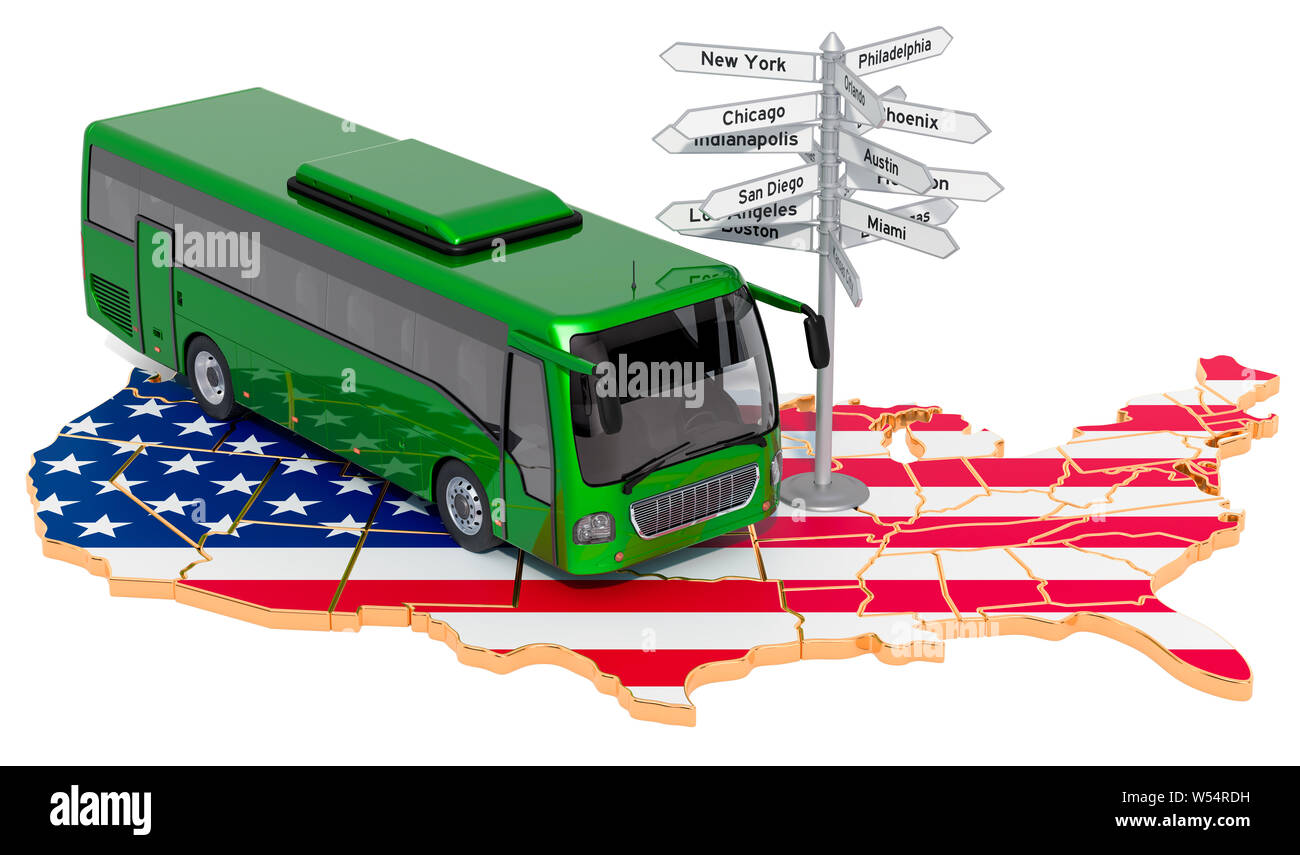 Bus route map united states Cut Out Stock Images & Pictures - Alamy