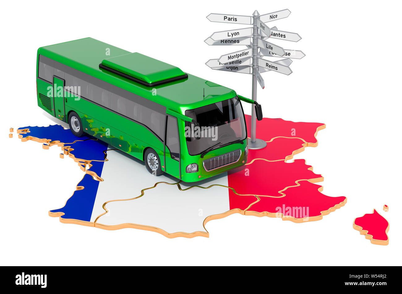 French bus marseille Cut Out Stock Images & Pictures - Alamy