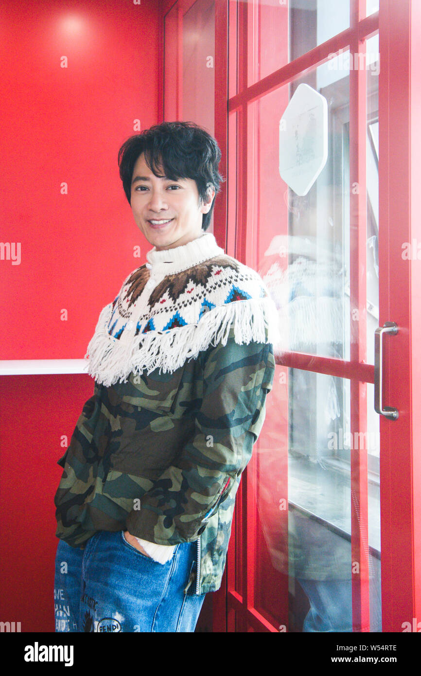 Taiwanese actor Eric Suen Yiu-wai poses for portrait photos during an ...