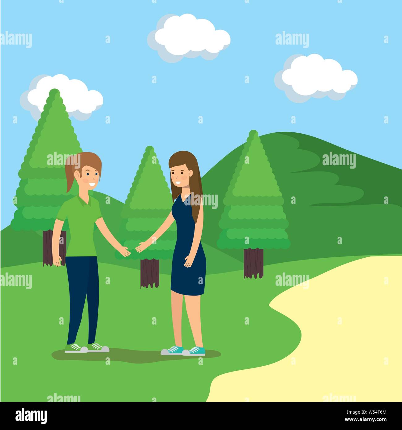 outdoor people activity flat design Stock Vector Image & Art - Alamy