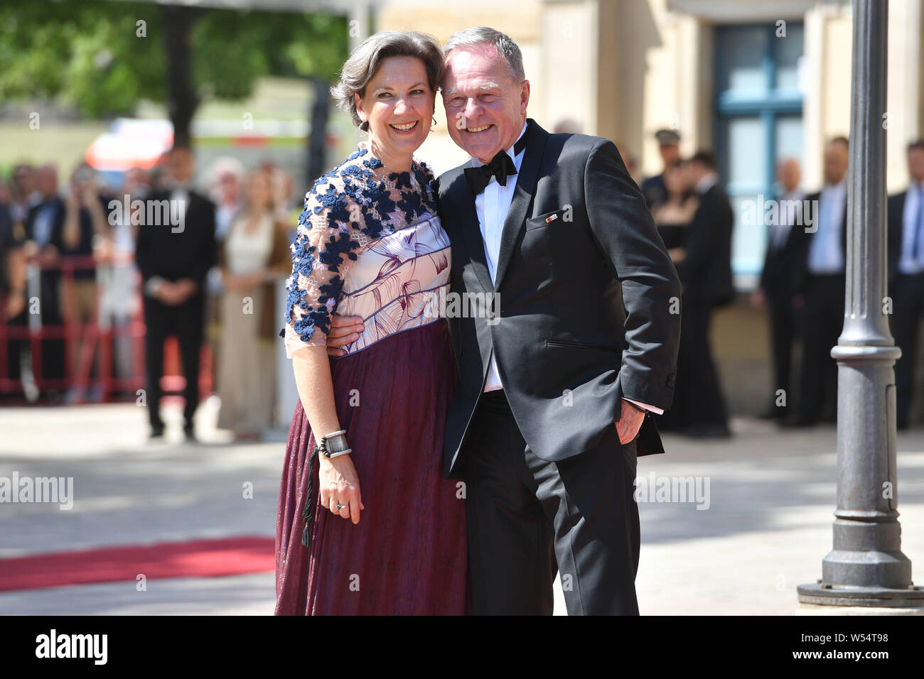 Bayreuth, Deutschland. 25th July, 2019. Wolfgang HEUBISCH with cohabit ...