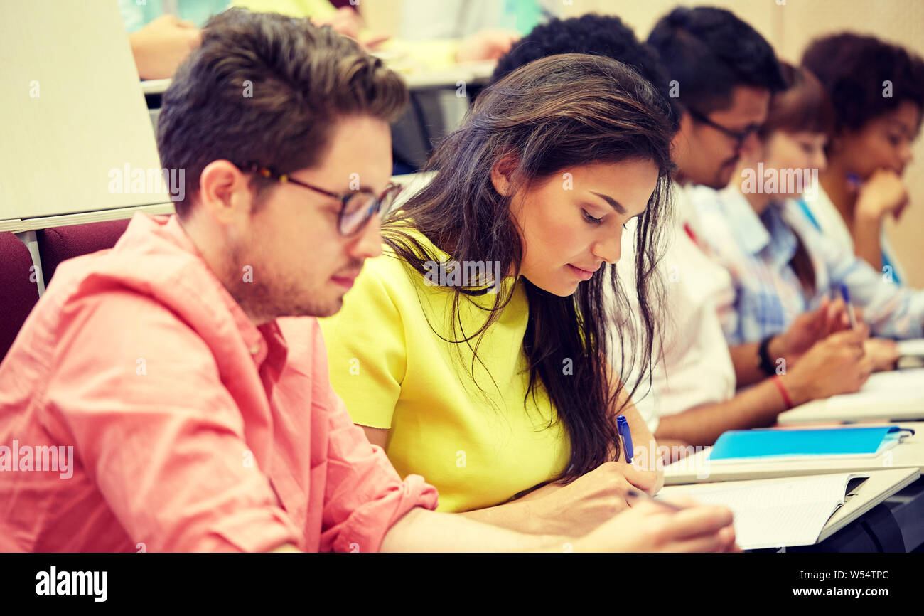 Multiethnic students writing test hi-res stock photography and images ...