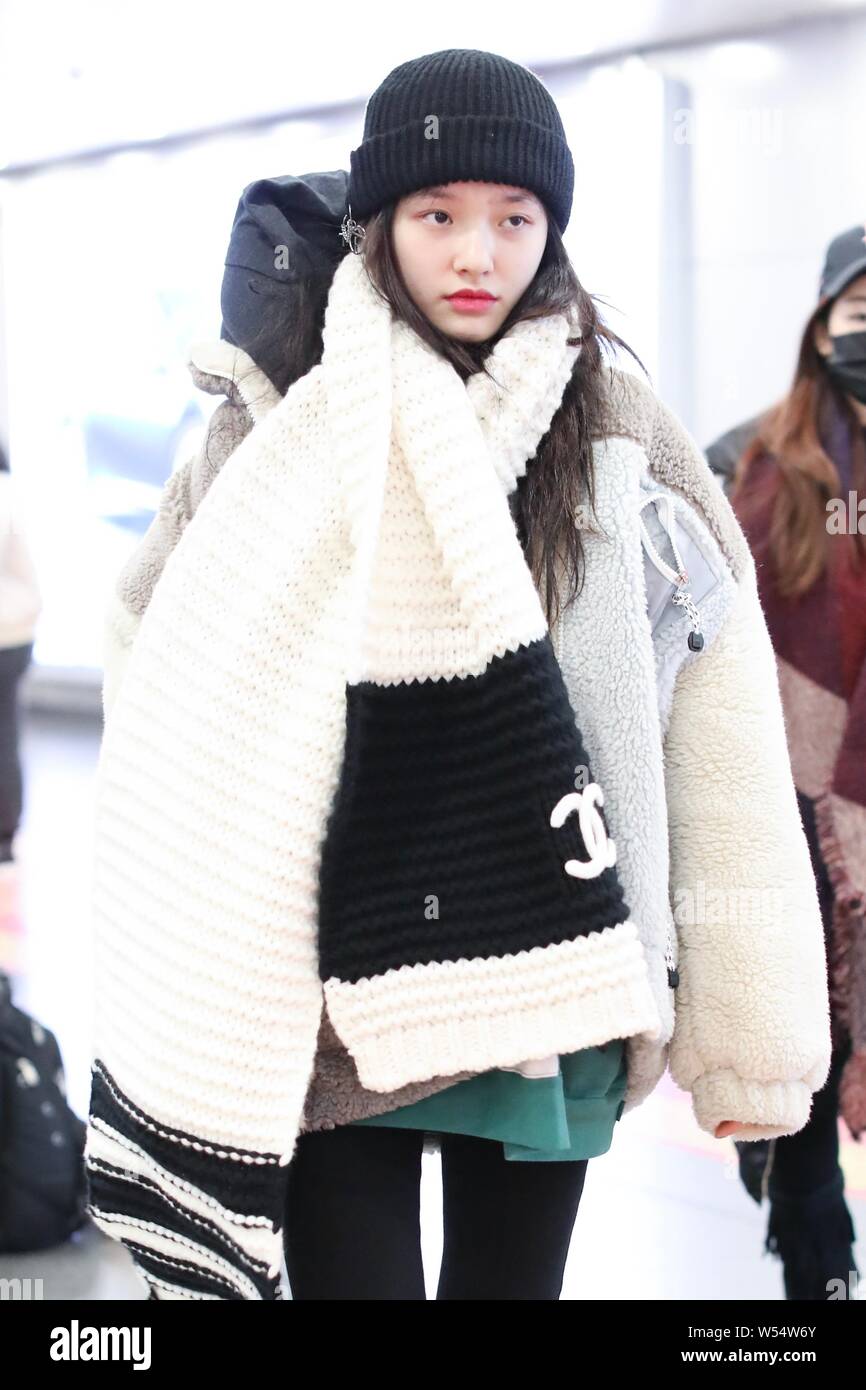 Chinese actress Jelly Lin or Lin Yun is pictured at the Beijing Capital ...