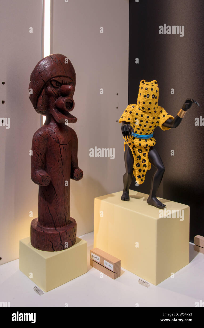 Tintin products are displayed at a Tintin shop in Shanghai, China, 28 ...