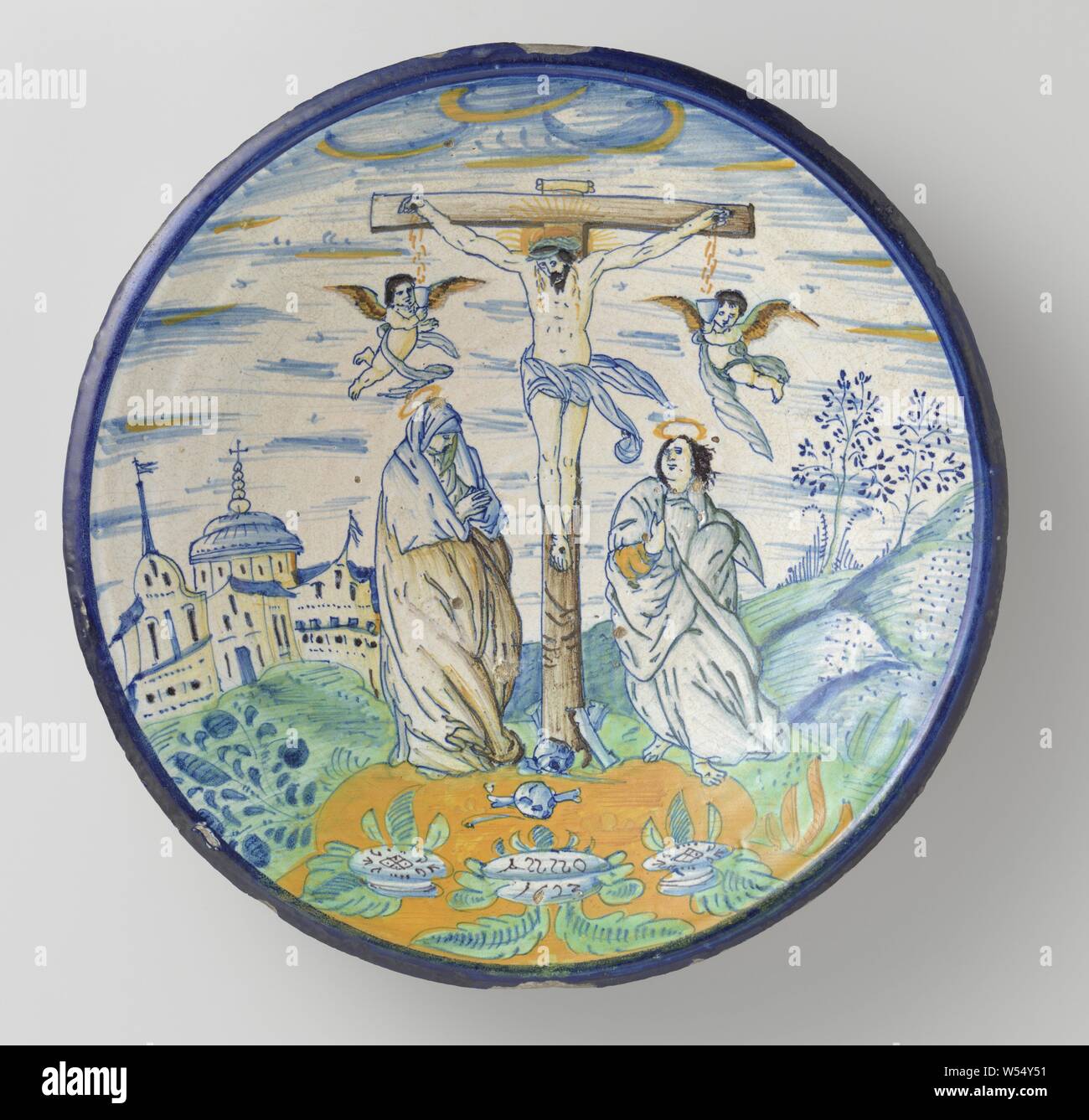 Crucifixion christ engraving colored hi-res stock photography and ...