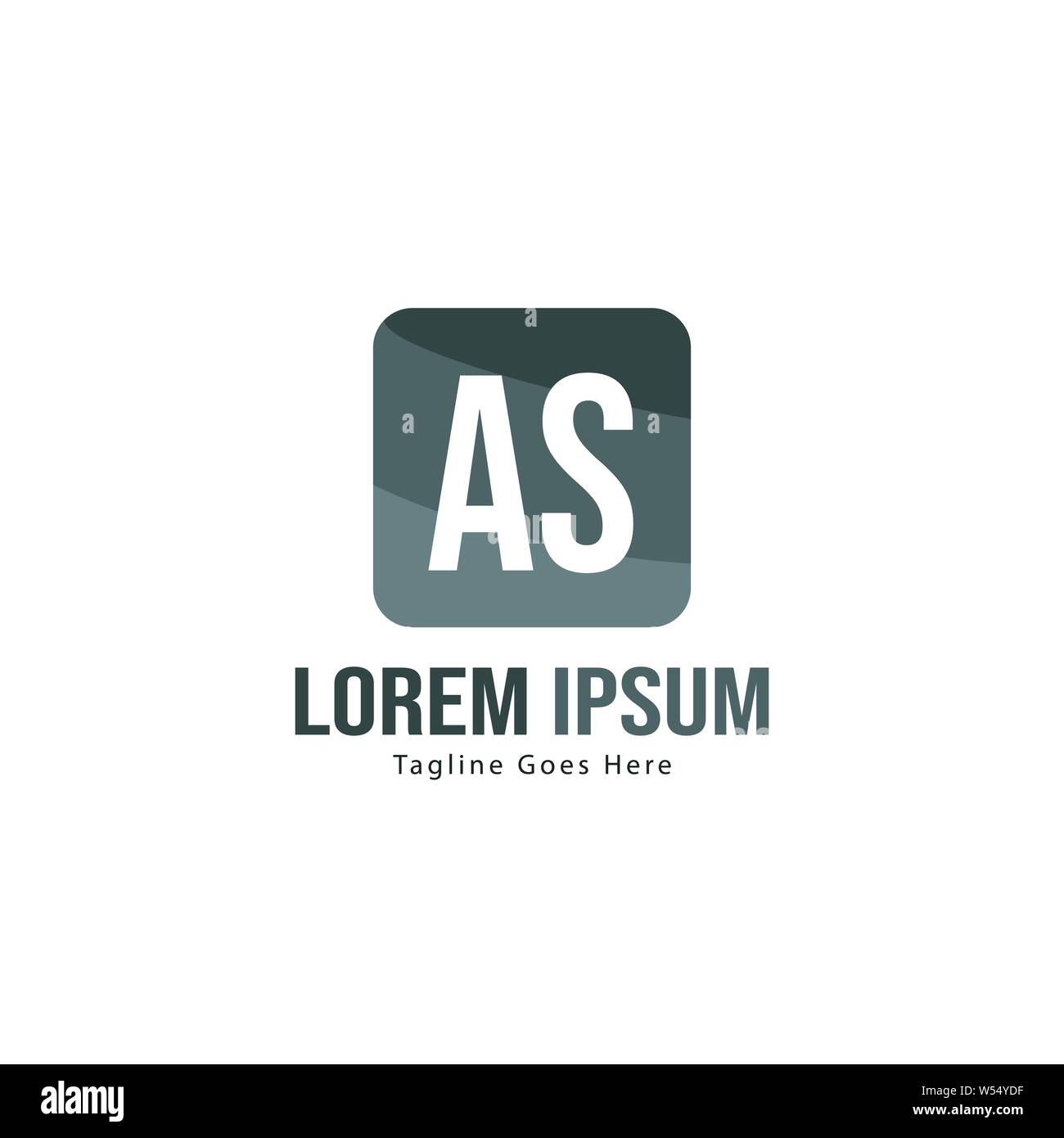AS Letter Logo Design. Creative Modern AS Letters Icon Illustration ...