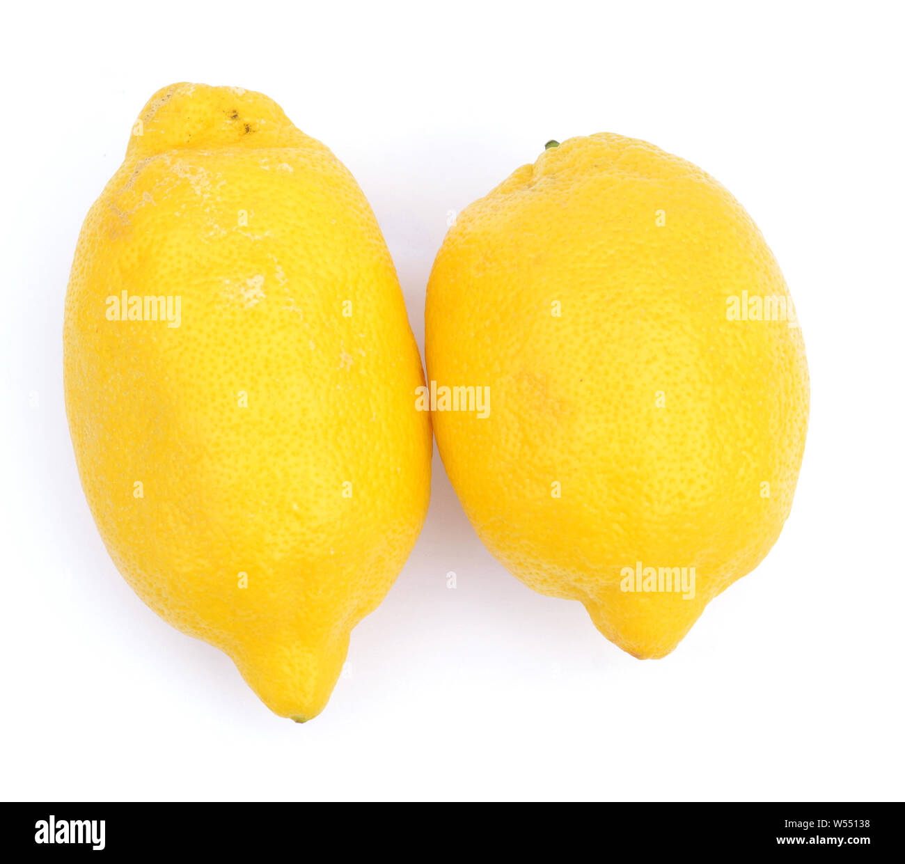 A pair lemon on white Stock Photo - Alamy