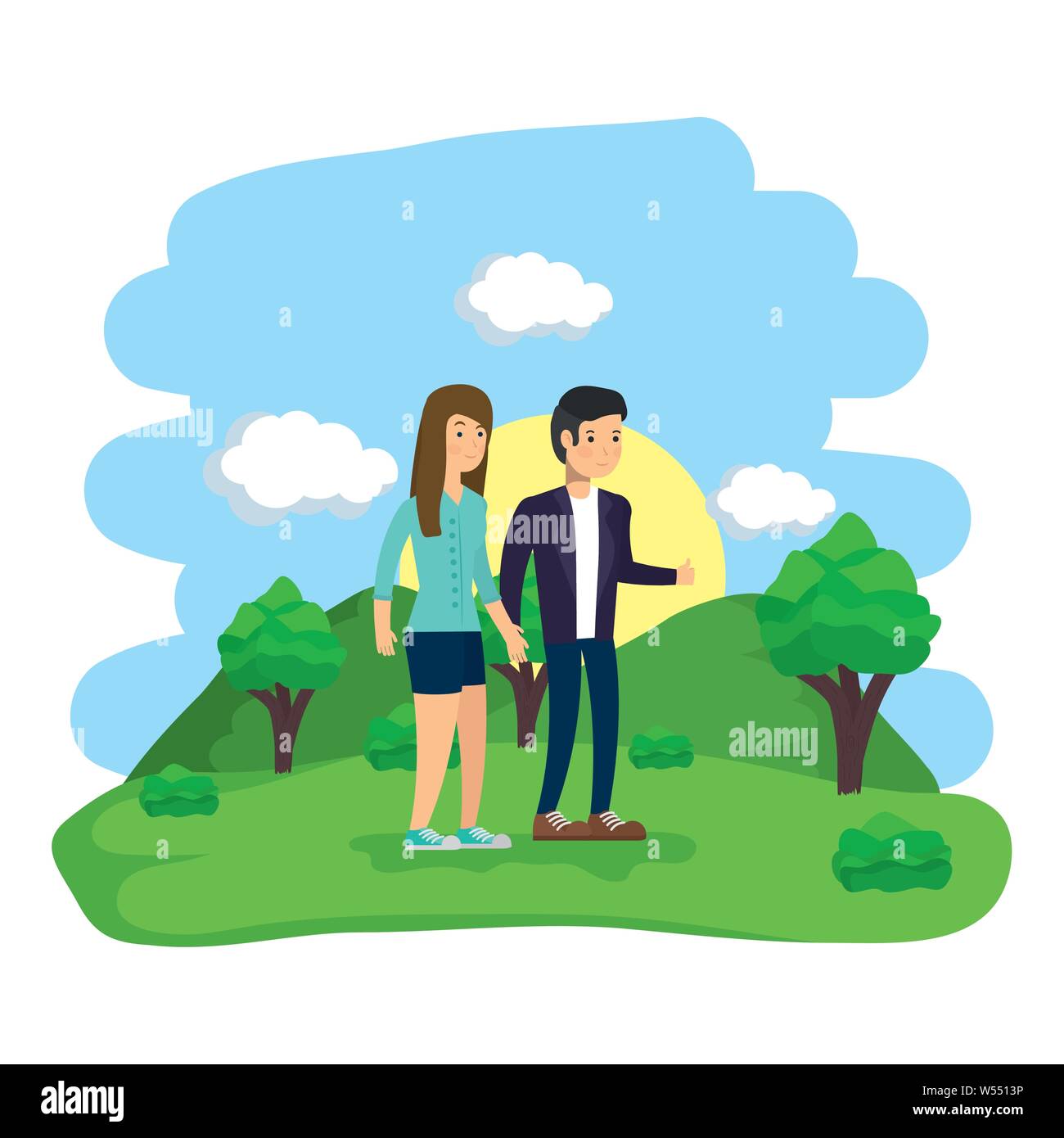 outdoor people activity flat design Stock Vector Image & Art - Alamy