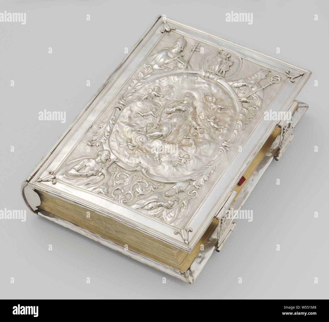 Missal cover with the Ascension of the Virgin Missal band with the ...