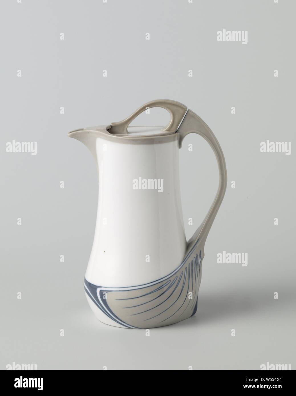 Coffee pot with lid from the 'Saxonia' coffee and tea set, Coffee pot ...