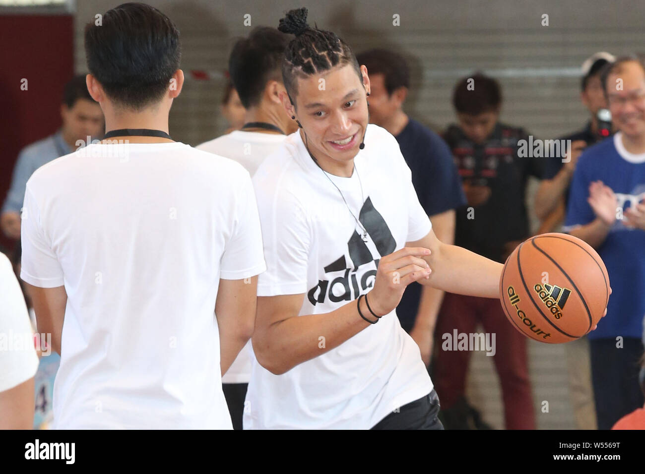 **TAIWAN OUT**American basketball player Jeremy Lin attends a ...
