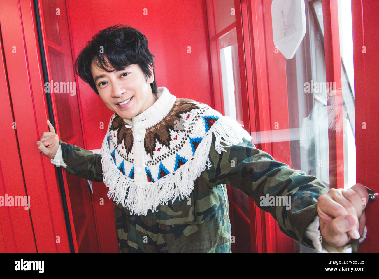 Taiwanese actor Eric Suen Yiu-wai poses for portrait photos during an ...