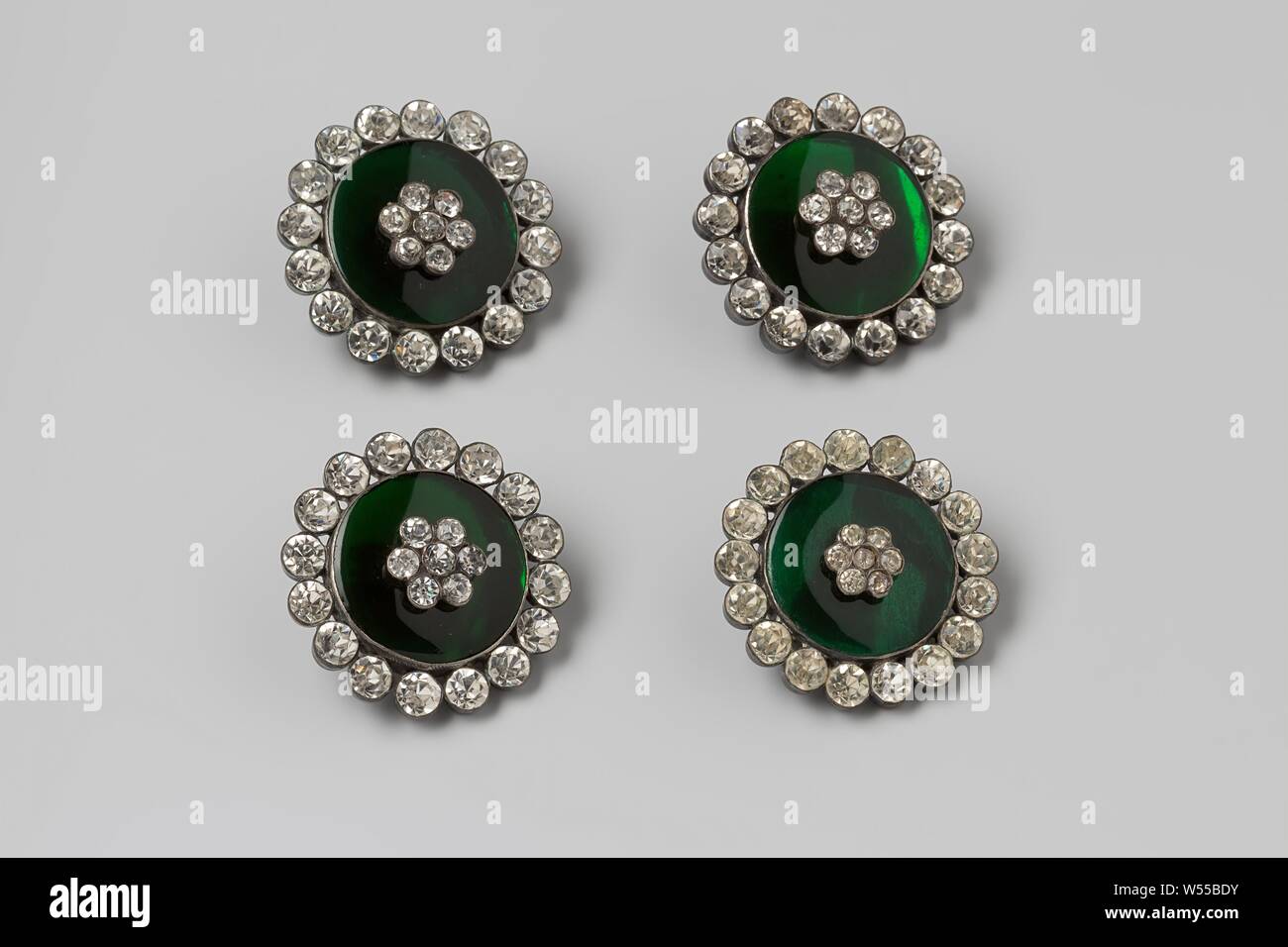 Four round decorative buttons hi-res stock photography and images - Alamy