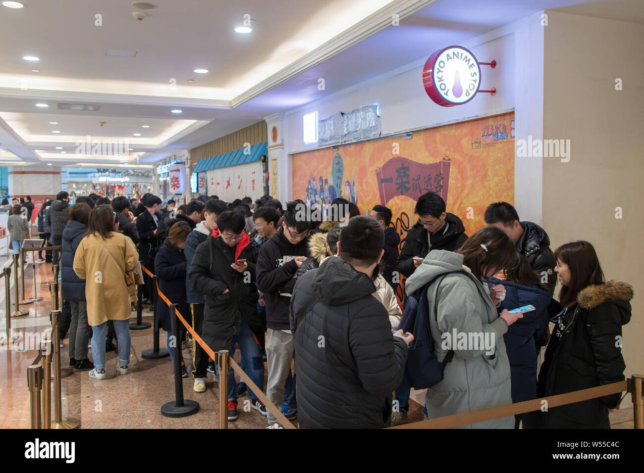 Chinese customers and manga fans queue up in the world's first licensed ...