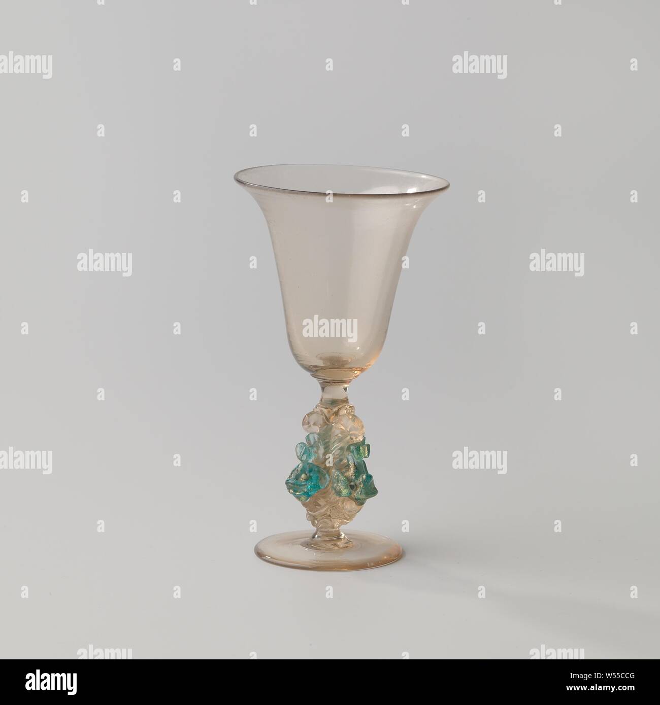 Chalice with tulip-shaped chalice and a stem with three dolphins, Small ...