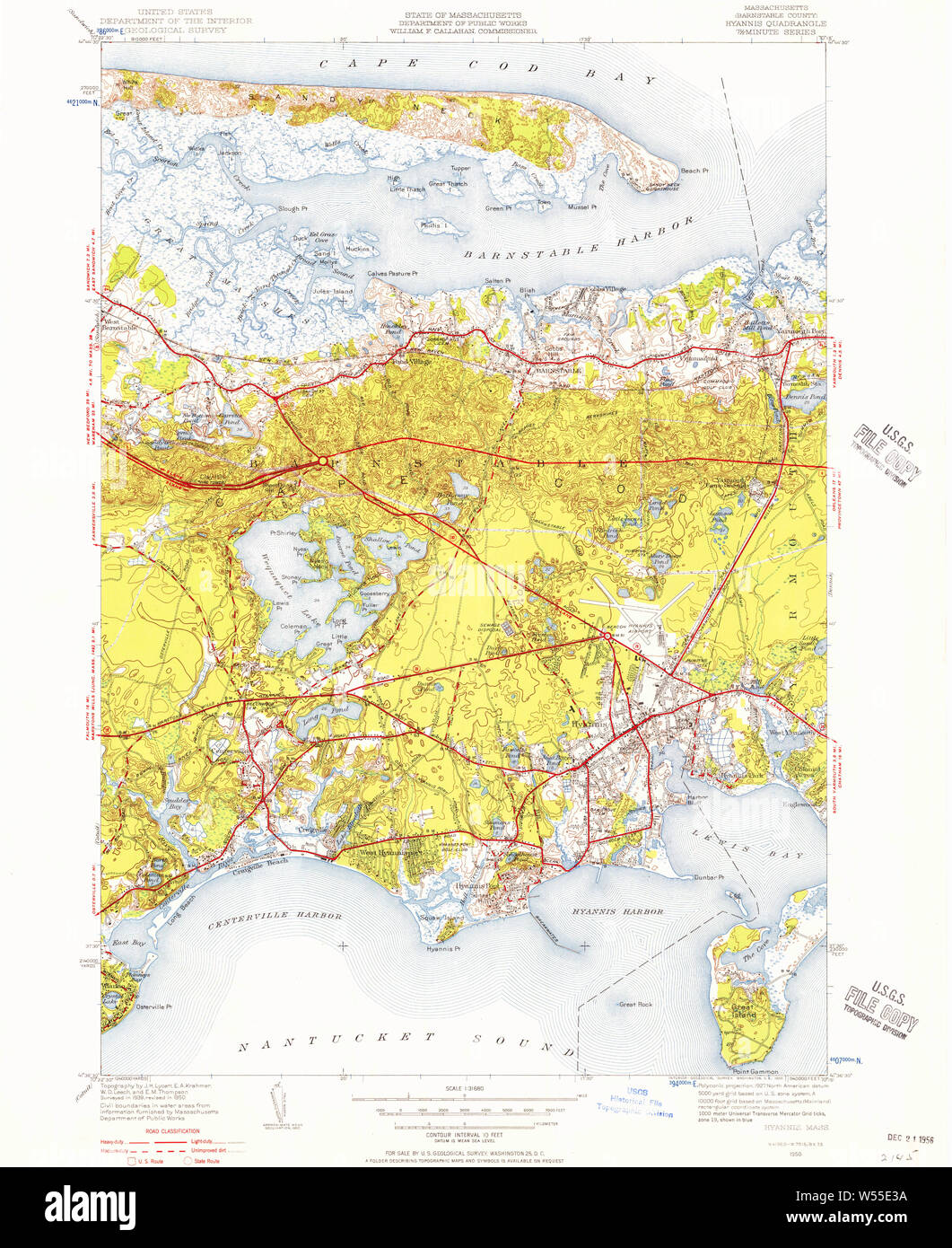 Map of hyannis hi-res stock photography and images - Alamy