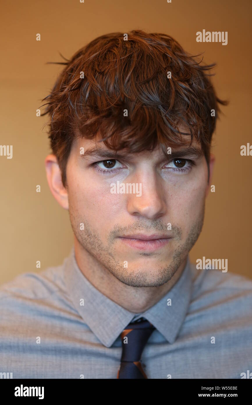 American actor Christopher Ashton Kutcher poses for portrait photos ...