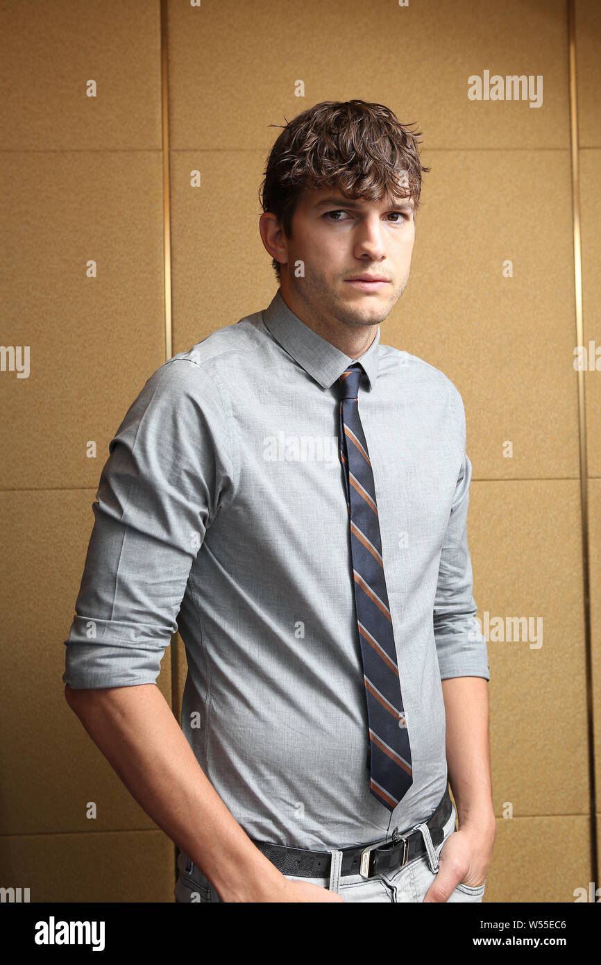 American actor Christopher Ashton Kutcher poses for portrait photos ...