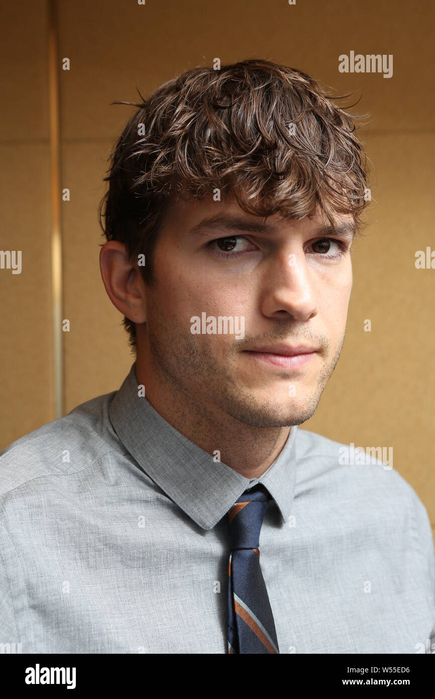 American actor Christopher Ashton Kutcher poses for portrait photos ...