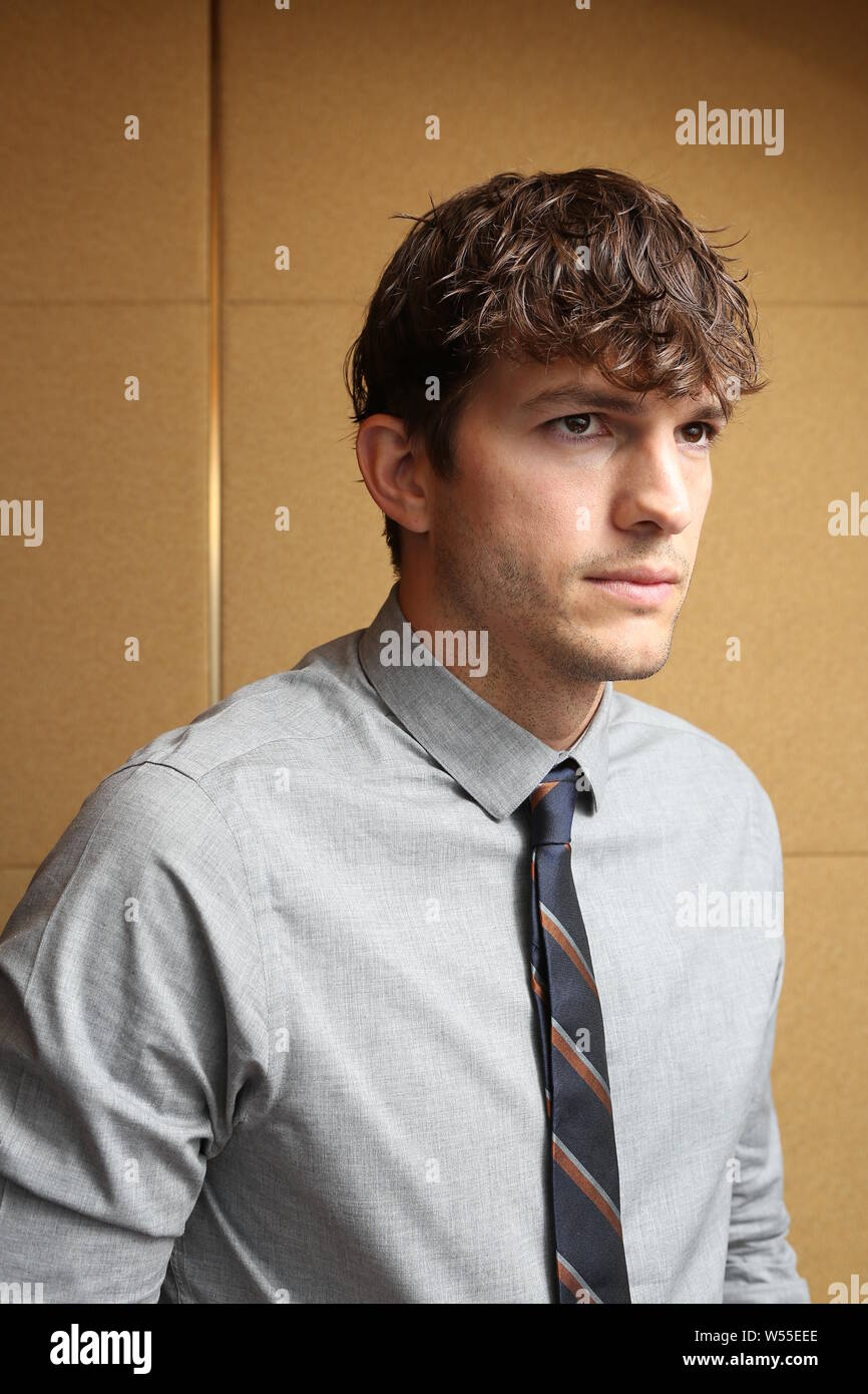 American actor Christopher Ashton Kutcher poses for portrait photos ...