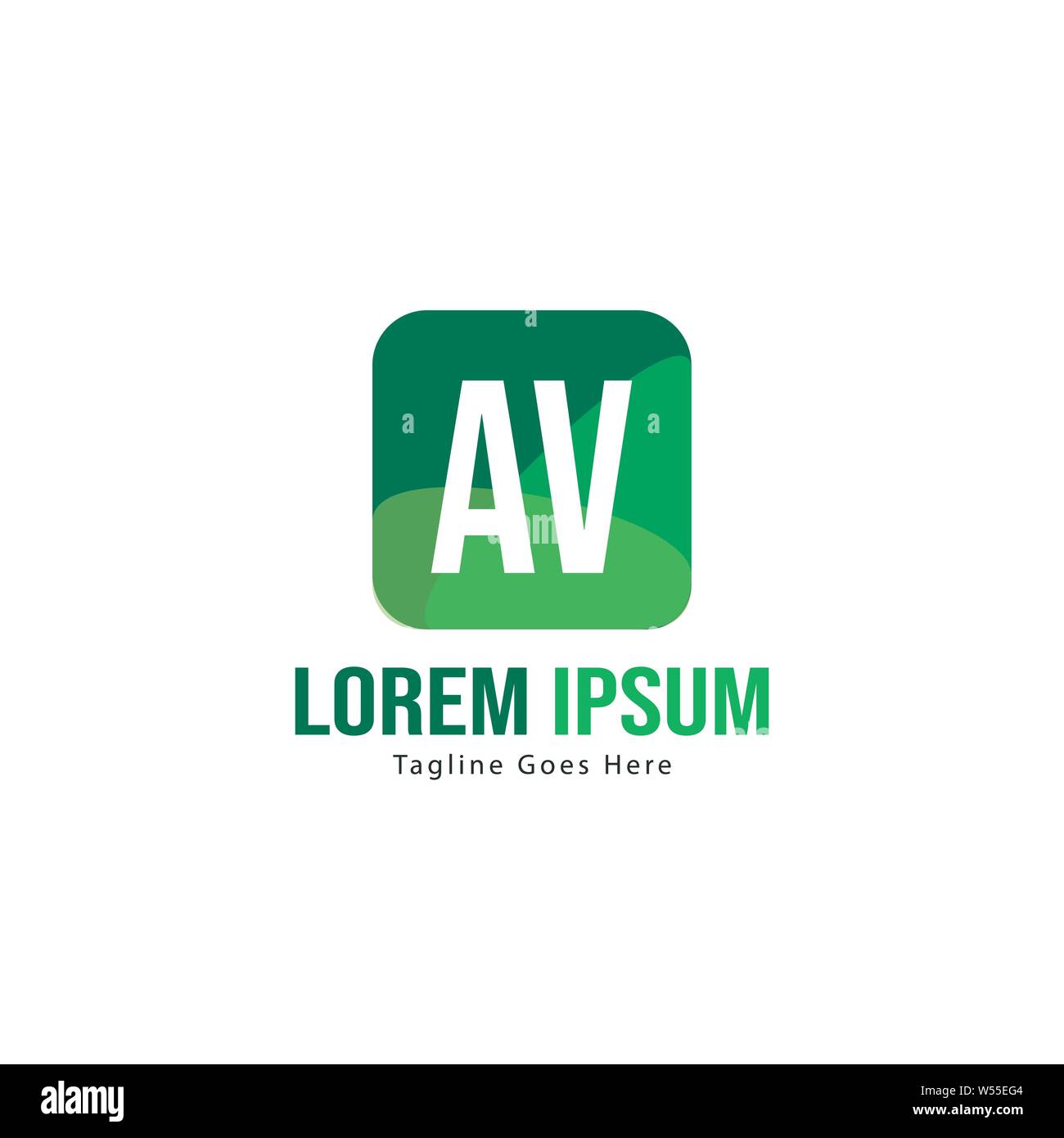 AV Letter Logo Design. Creative Modern AV Letters Icon Illustration ...