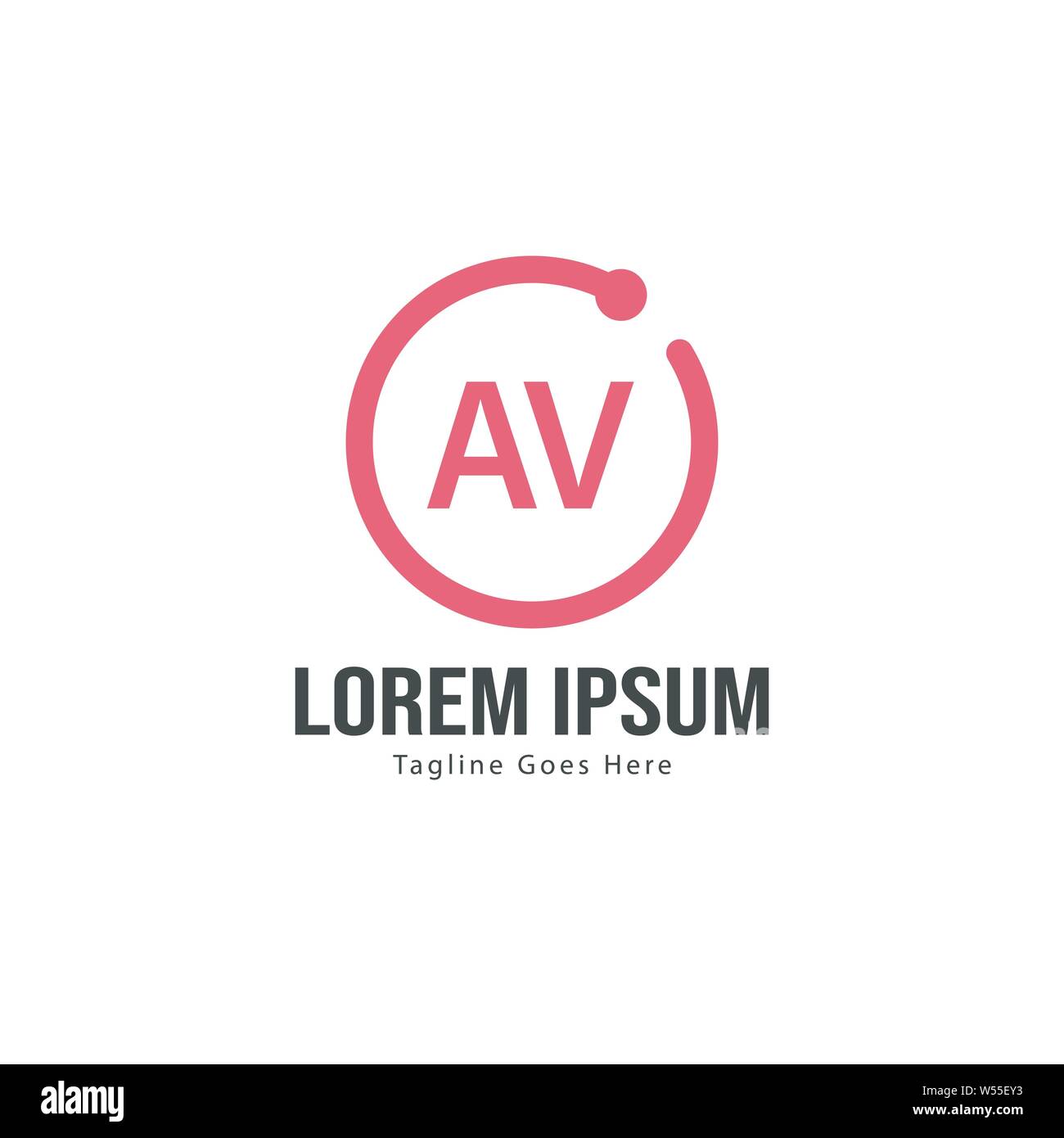 AV Letter Logo Design. Creative Modern AV Letters Icon Illustration ...