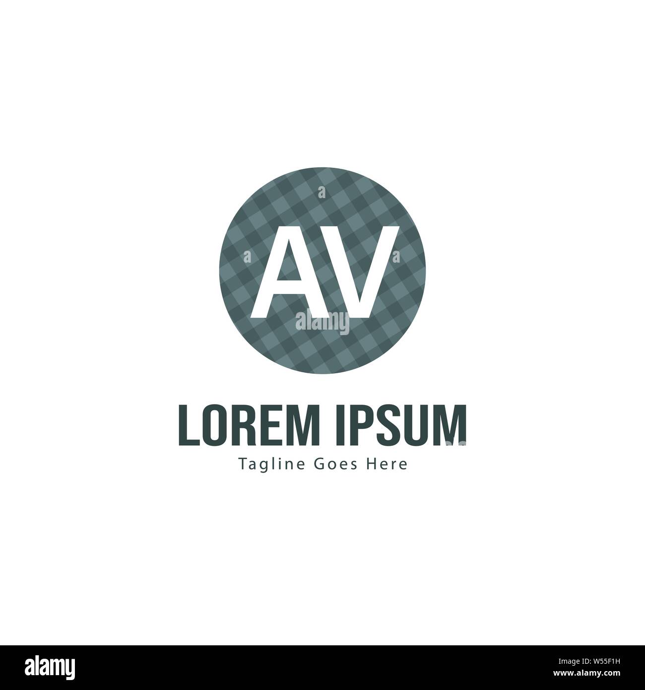 AV Letter Logo Design. Creative Modern AV Letters Icon Illustration ...