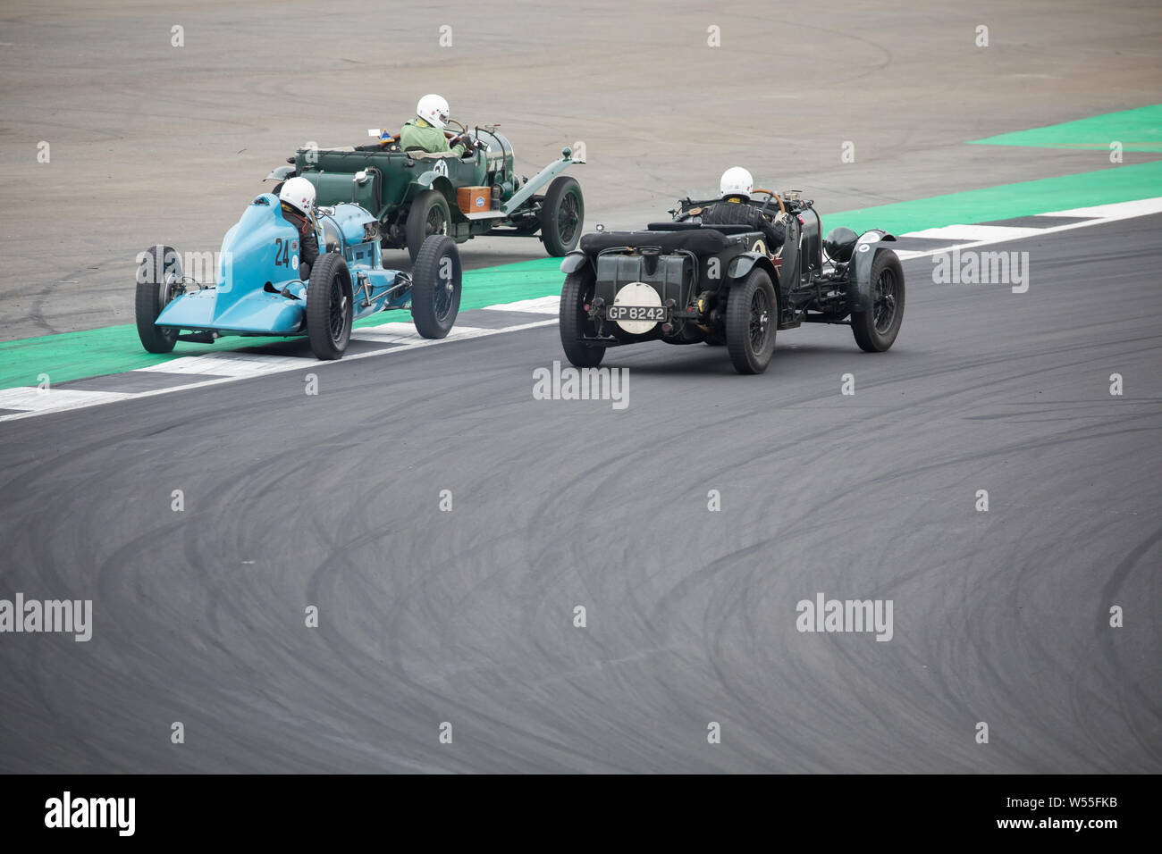 Silverstone, UK. 26th July, 2019. Silverstone Classic opens for three ...