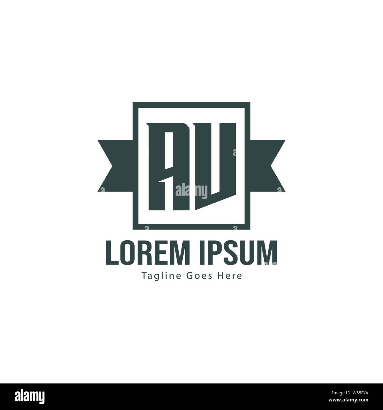 AV Letter Logo Design. Creative Modern AV Letters Icon Illustration ...