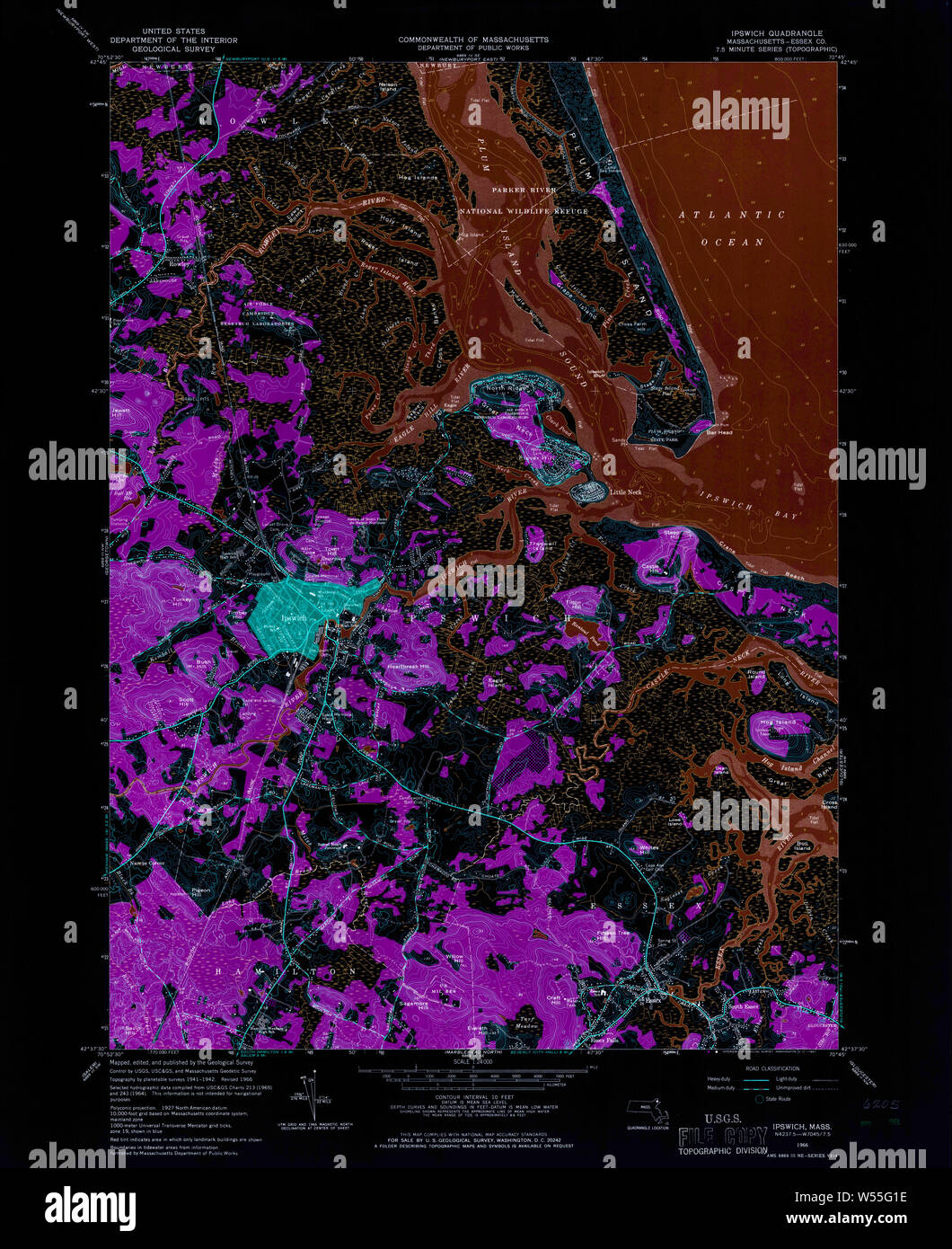 Map of ipswich massachusetts hi-res stock photography and images - Alamy